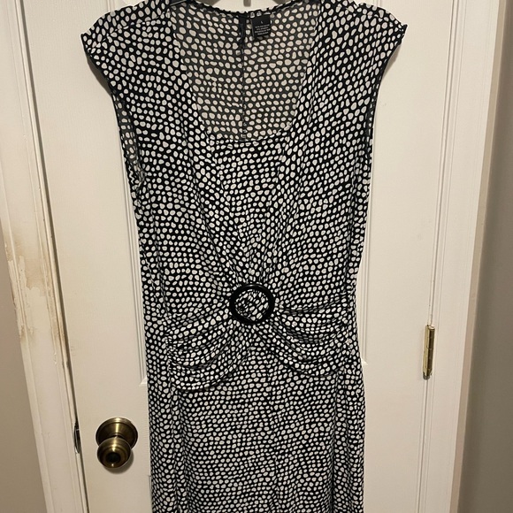 new directions | Dresses | New Directions Black And White Sheath Midi ...